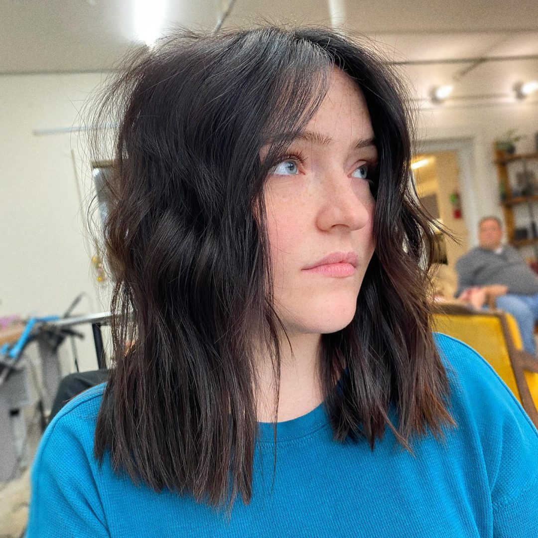 50 Hottest Textured Lob Haircuts For 2025