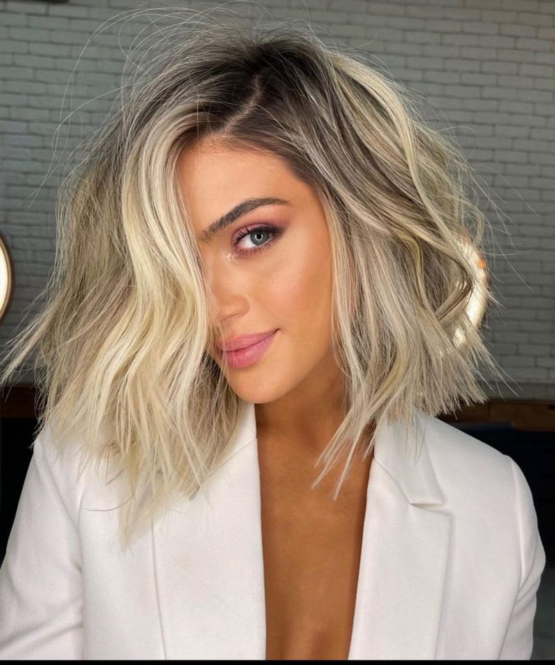 50 Hottest Textured Lob Haircuts For 2025