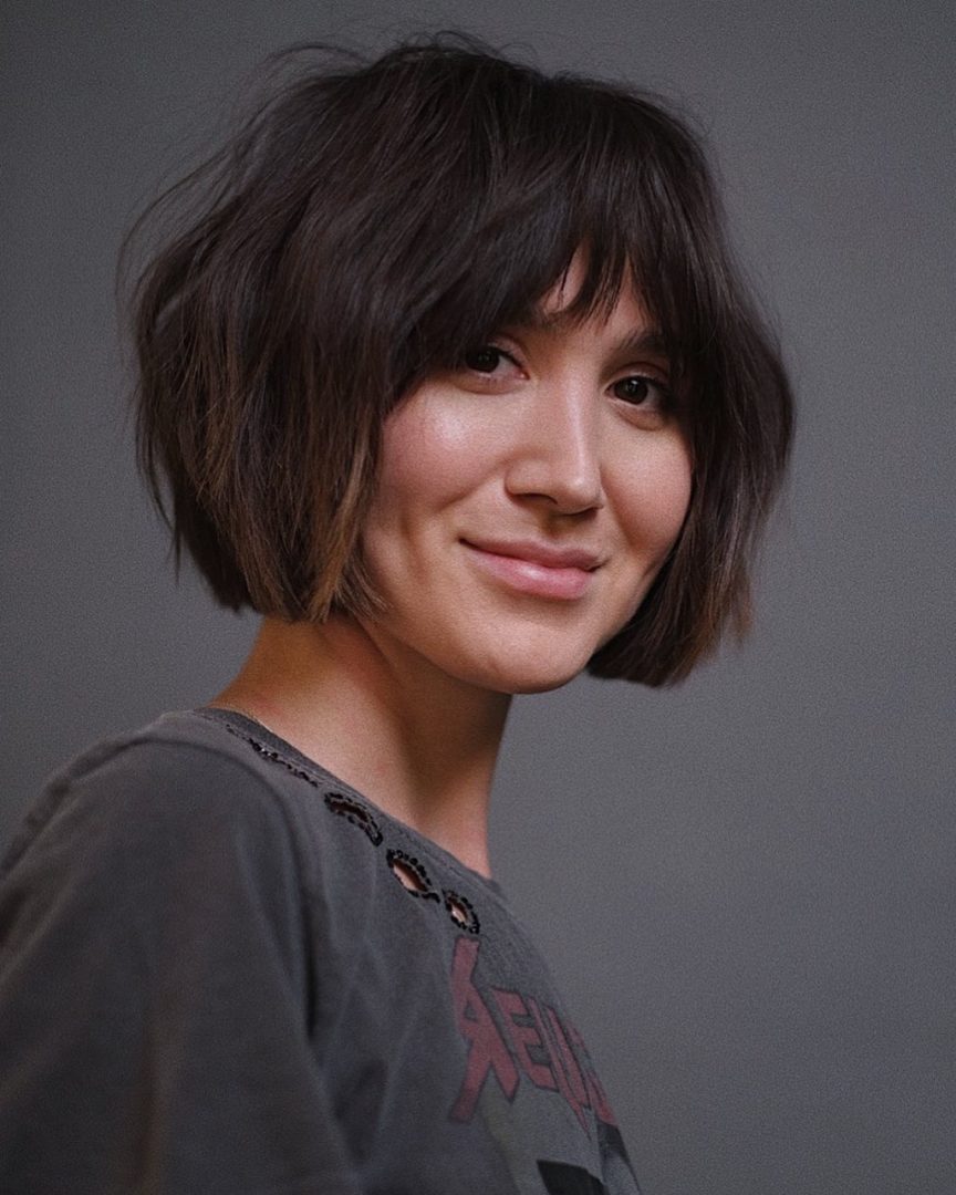 40 On-Trend Bob With Curtain Bangs Hairstyles