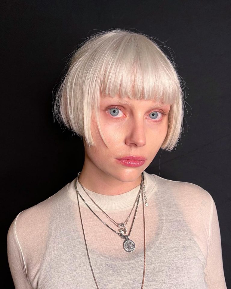 60 Korte Bob met pony foto's om aan je stylist te laten zien