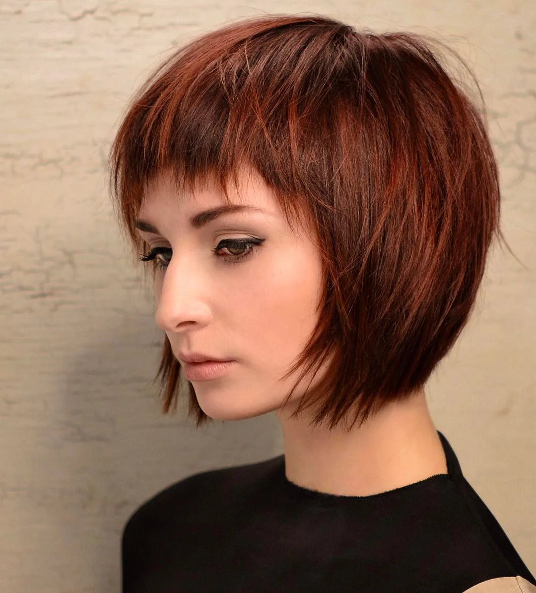 40 Up-To-Date Inverted Bob With Bangs Hairstyles