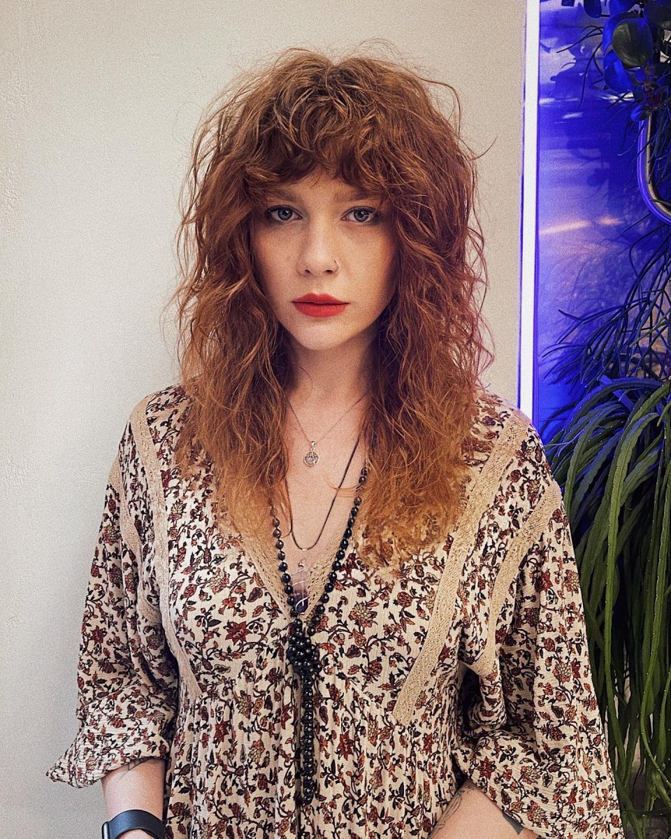 50 ideas frescas para el pelo largo con flequillo