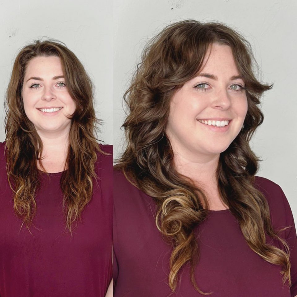 60 coiffures tendance avec frange pour les visages ronds