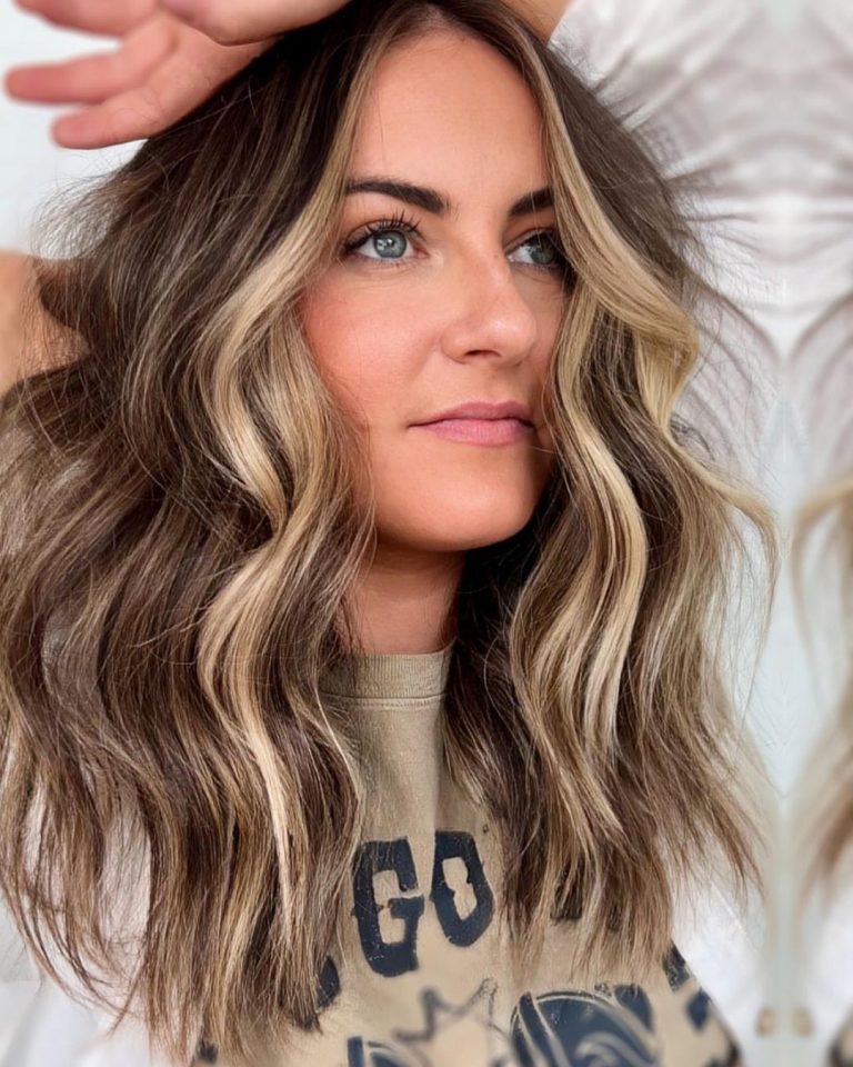 Brun Avec Meche Blonde