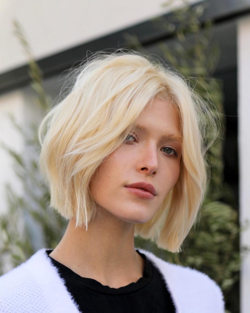 60 idee per capelli biondo platino che vi faranno desiderare un cambio ...
