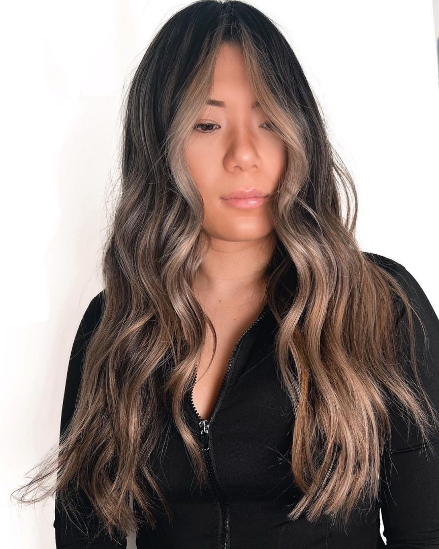 50 coiffures avec des mèches blondes sur des cheveux foncés