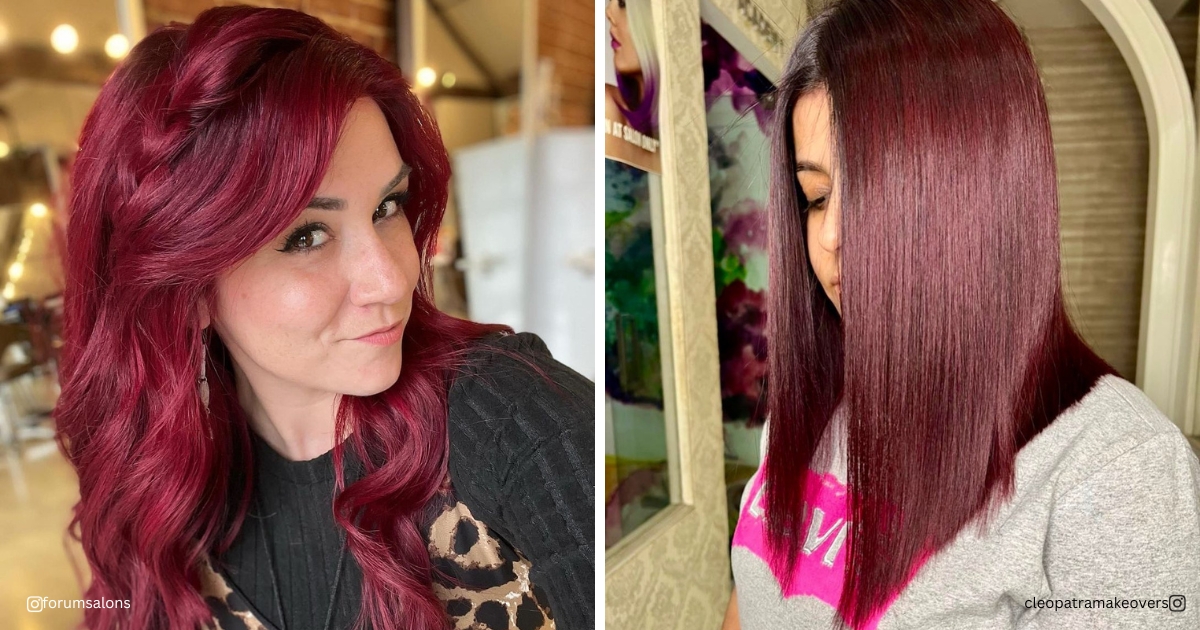40 melhores ideias de cabelo vermelho cereja para experimentar em 2024