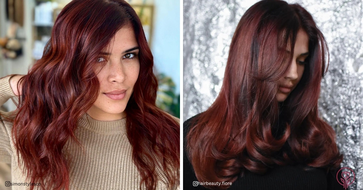 50 Tendances de la coloration des cheveux acajou pour 2025