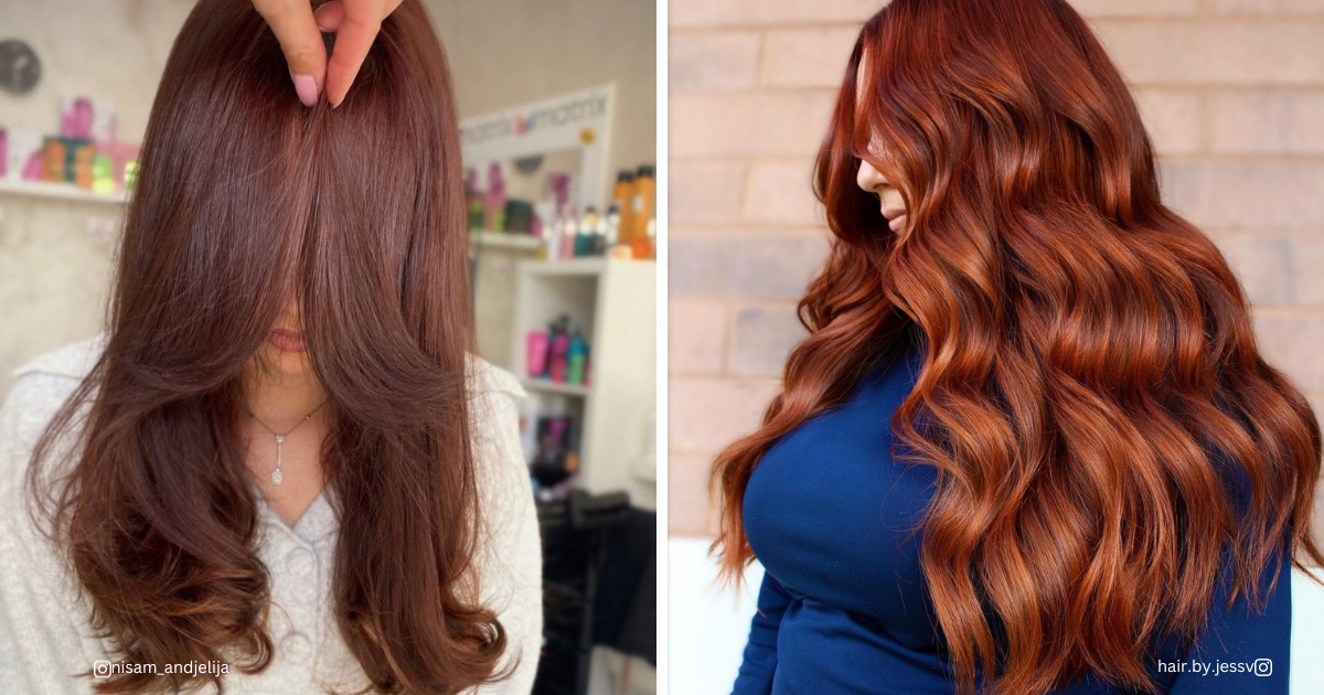 50 tendencias en cabello castaño rojizo para 2025