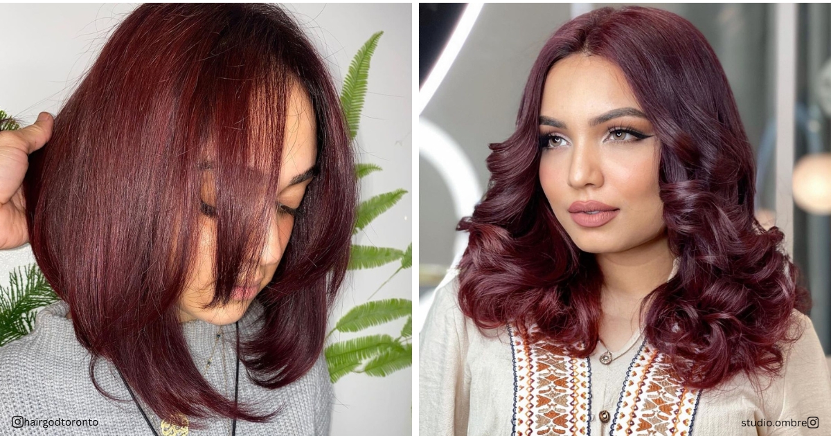 60 Ideias Populares de Cores de Cabelo Borgonha que Dominam 2025