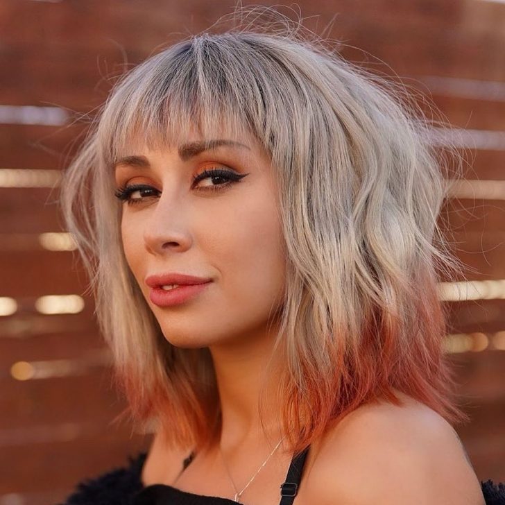Top 40 Shoulder-Length Hairstyles With Bangs To Try In 2024