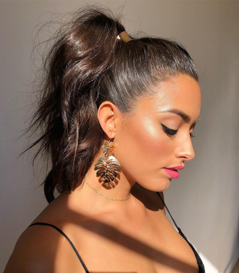 24 Runway-Worthy Slick-Back Ponytail Styles