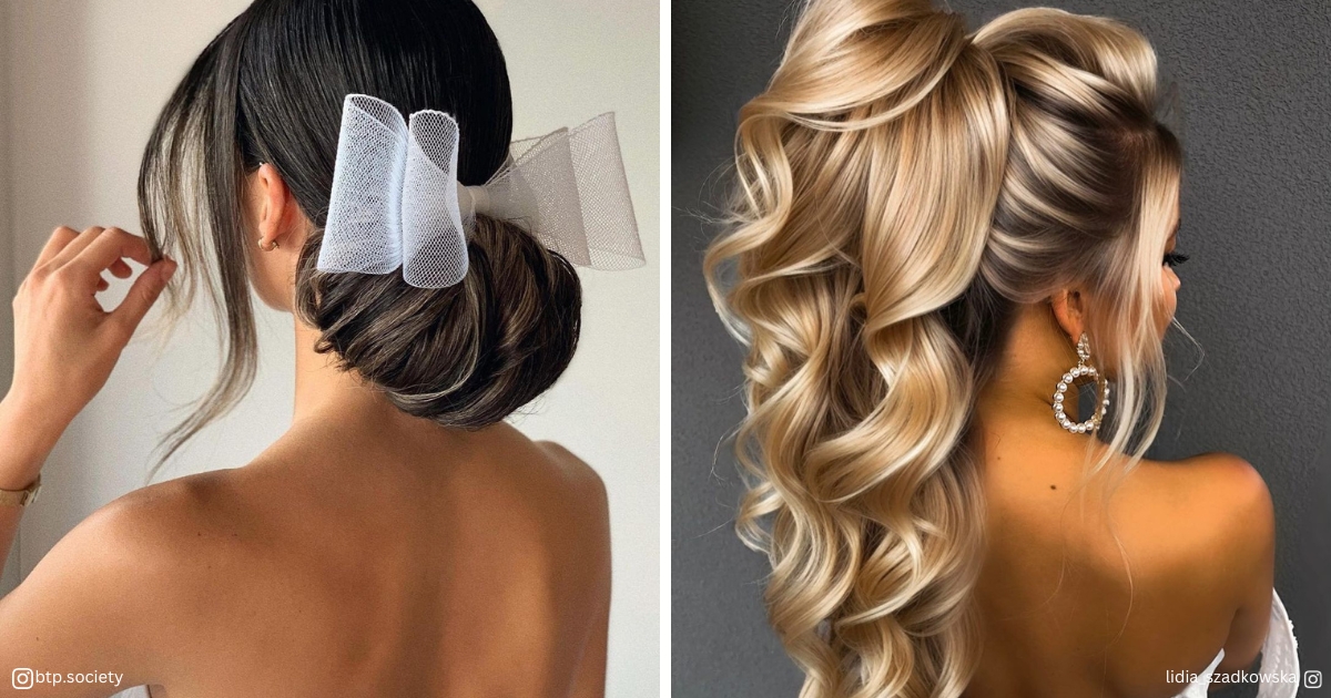 20 coiffures de mariage chic et lisses pour cheveux longs à adopter en 2025