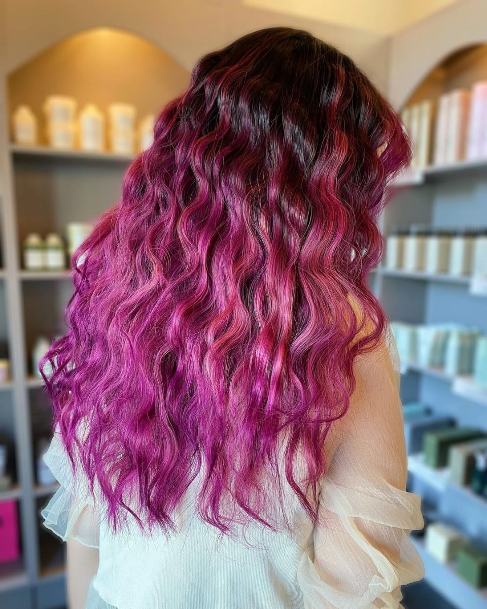 25 Spunky Pink Highlights In Black Hair Ideas To Inspire Your Next Dye Job