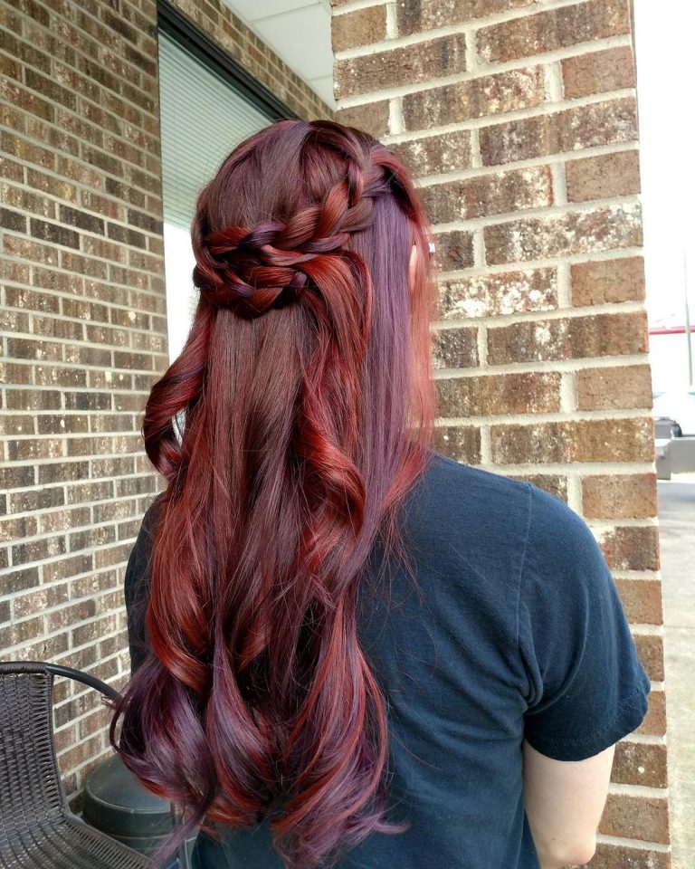 40 Shades Of Red Purple Hair Trending In 2025