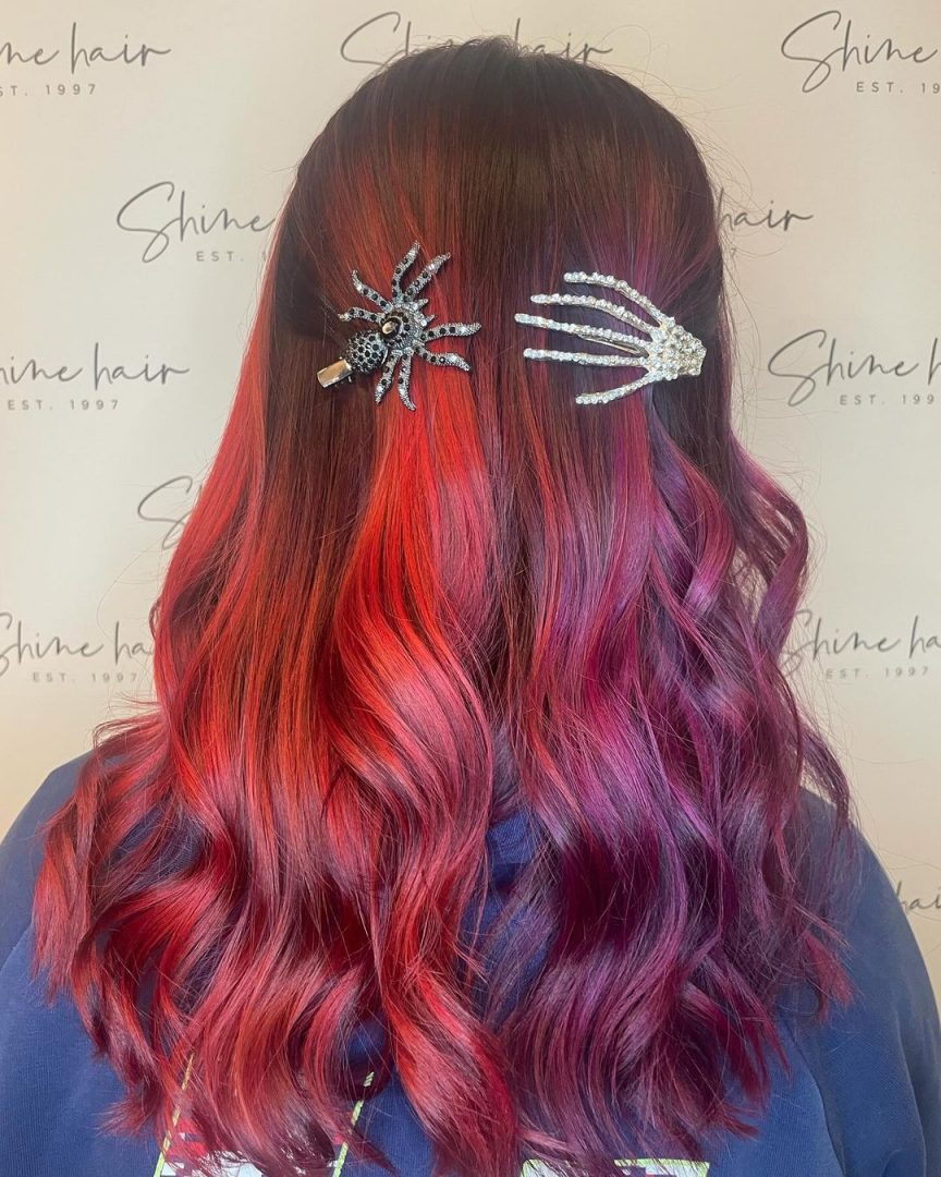 40 Shades Of Red Purple Hair Trending In 2025