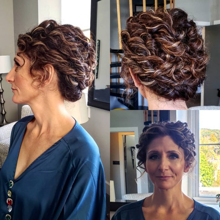 These 20 Curly Updo Hairstyles Are Real Head-Turners