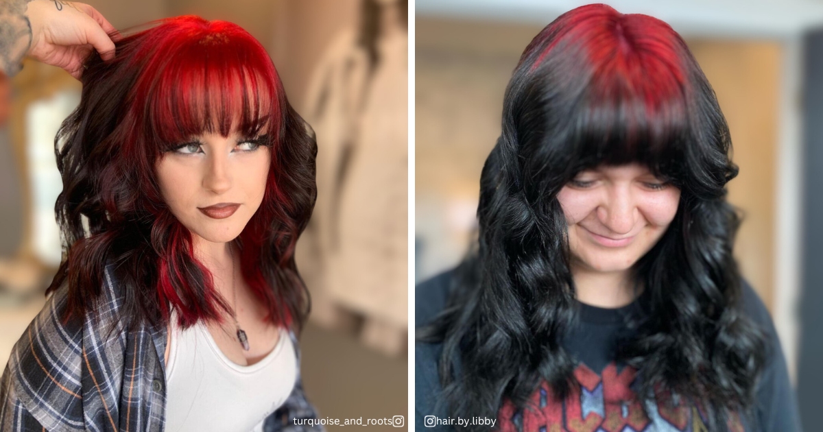 Influencers Are Going Crazy Over The Latest Red Roots Black Hair Trend