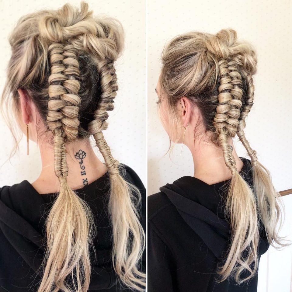 20 Prettiest Braided Pigtails For A Youthful Aesthetic