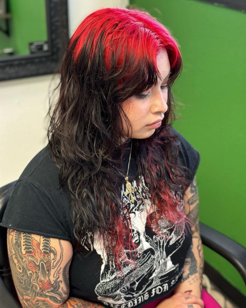 Influencers Are Going Crazy Over The Latest Red Roots Black Hair Trend