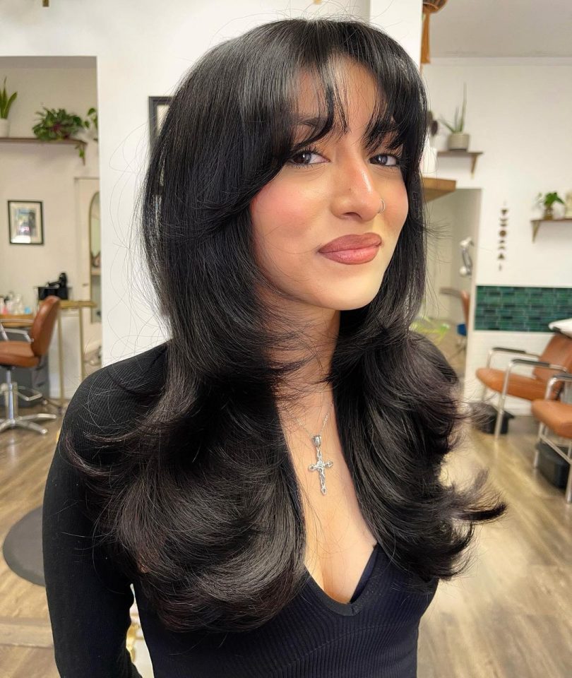 24 Top Trending Wispy Curtain Fringe Styles For Long Hair