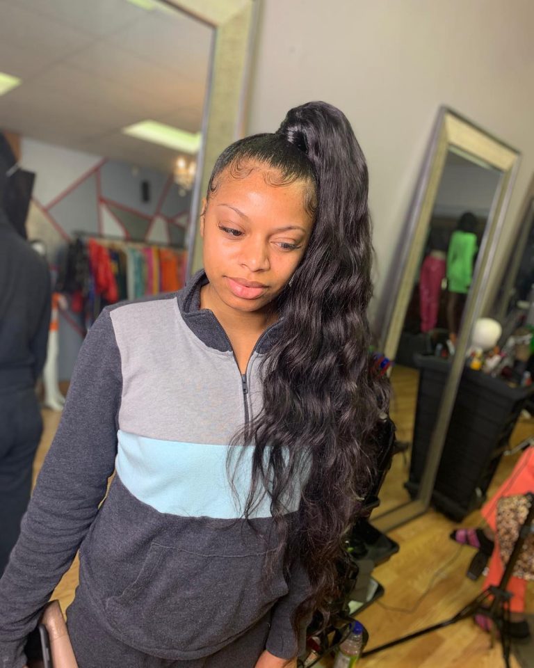 20 High Curly Weave Ponytails That Match Your Hair And Your Vibe