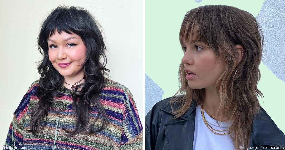 20 Unique Wavy Hair Wolf Cut Looks To Rock In 2025