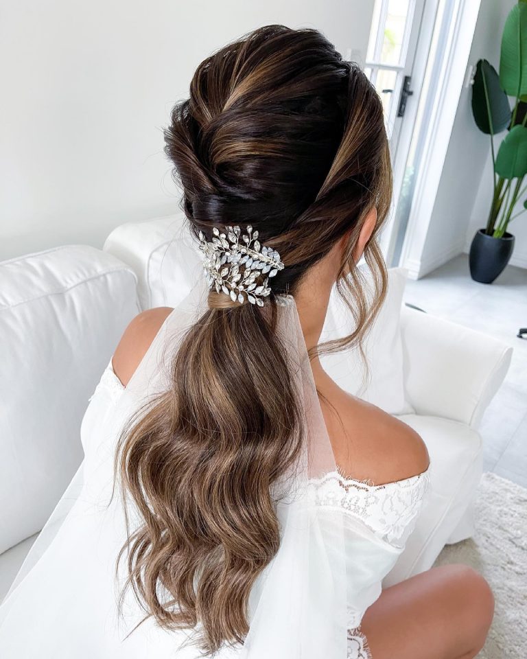 25 Low Ponytail Wedding Hairstyles For Brides And Bridesmaids