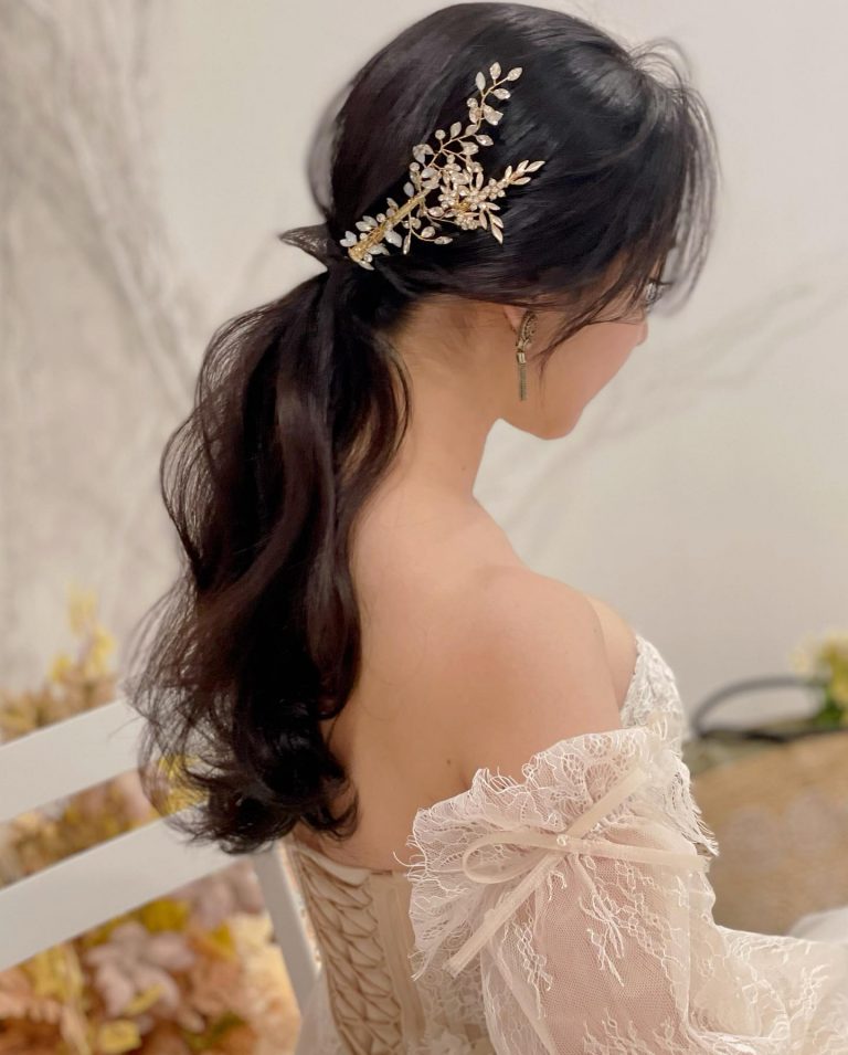 25 Low Ponytail Wedding Hairstyles For Brides And Bridesmaids