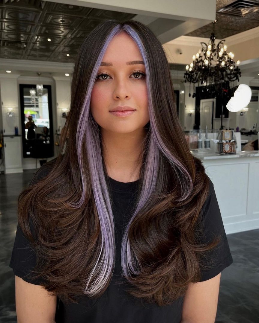 22 maneras de llevar el pelo moreno con la tendencia Money Piece