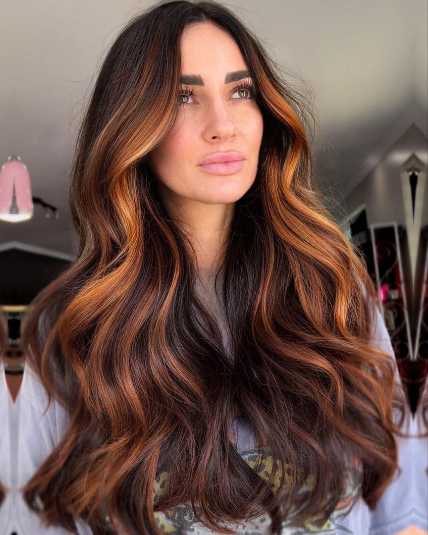 22 Ways To Rock The Brunette Hair With Money Piece Trend