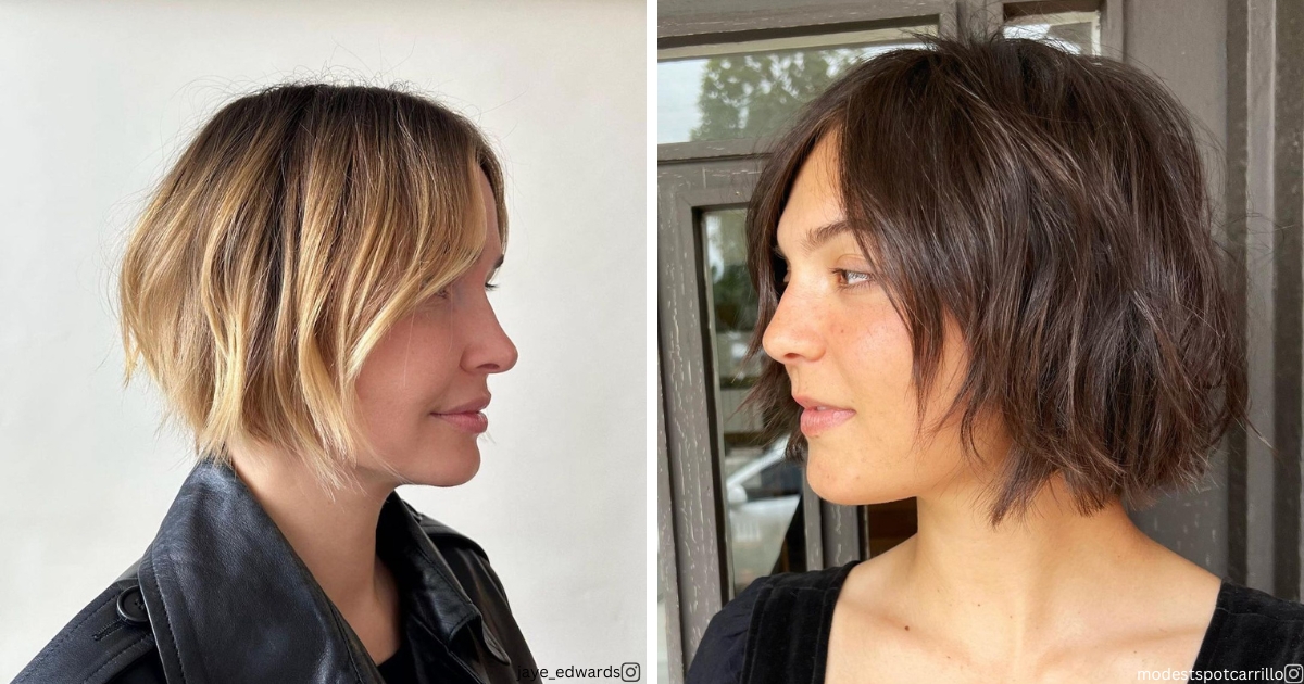 These 19 Choppy Chin-Length Haircuts Are Taking Over Salons