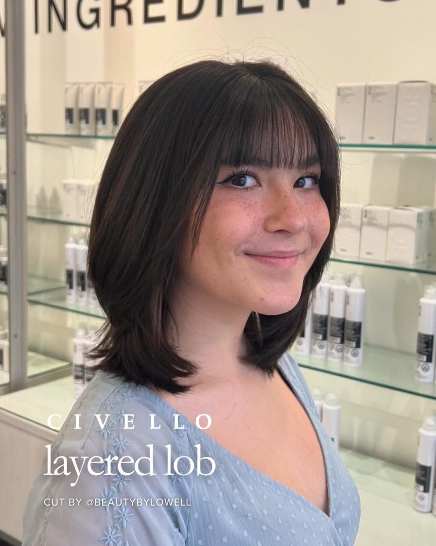 Prepare To See The Layered Lob Cut Everywhere This Year