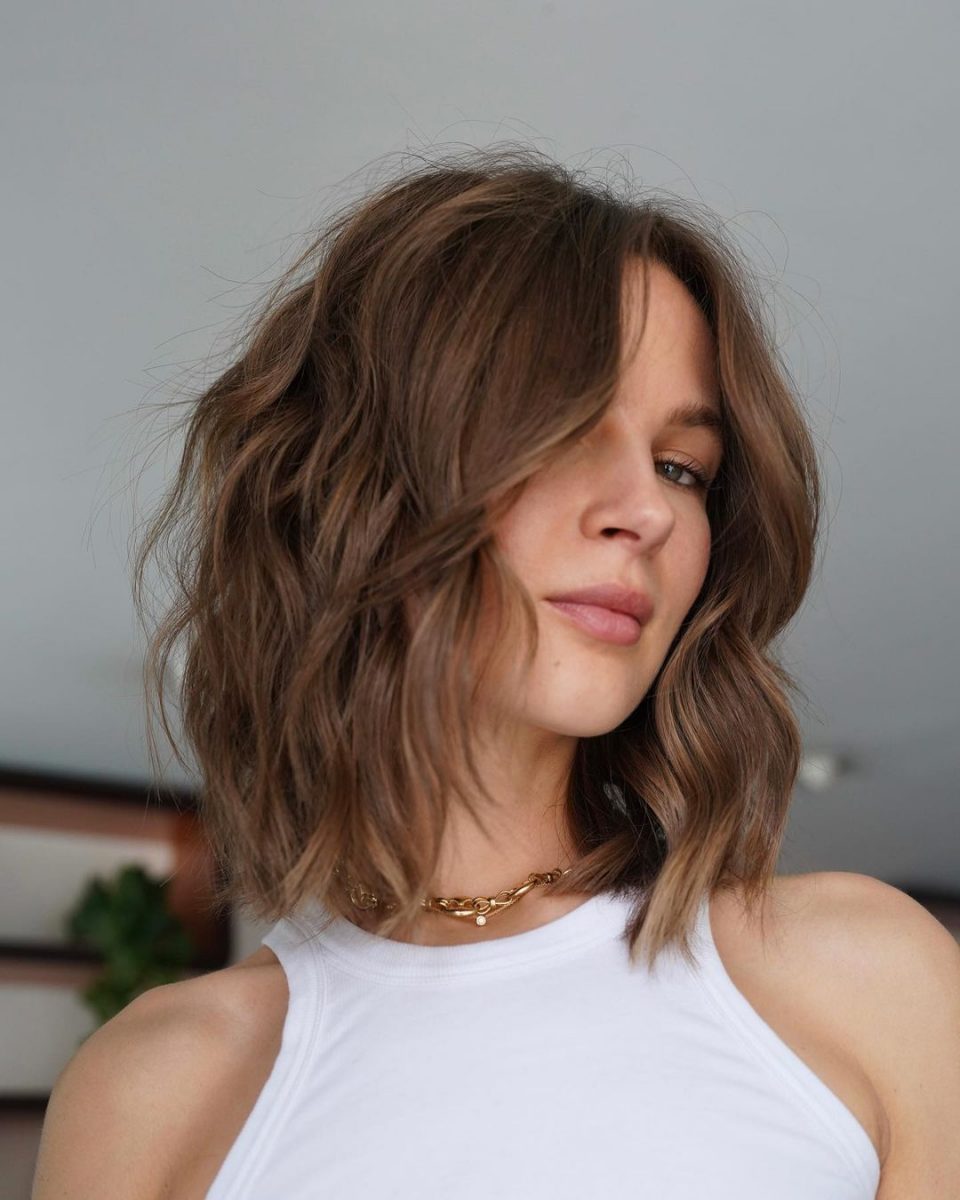 Prepare To See The Layered Lob Cut Everywhere This Year