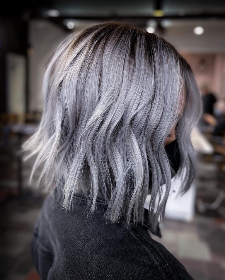 Silver Hair Color Is Blowing Up Again And Here's How To Wear It
