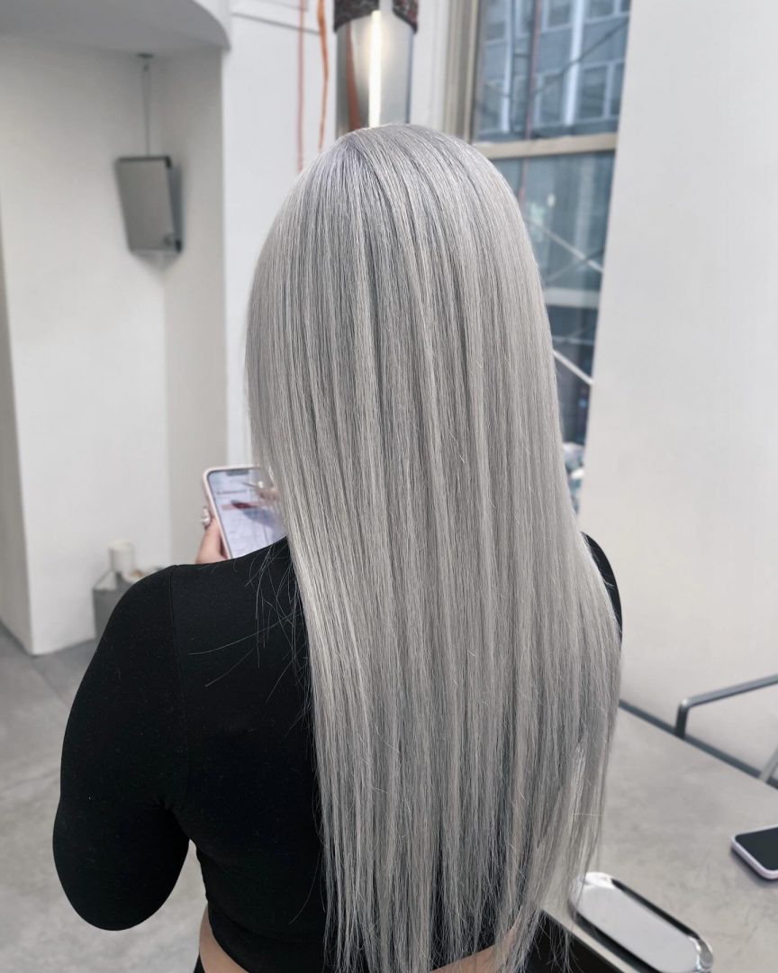 Silver Hair Color Is Blowing Up Again And Here's How To Wear It