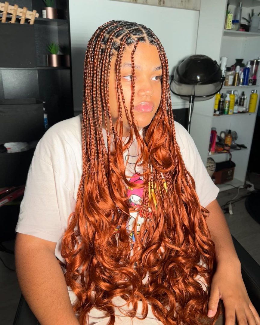 These 18 Boho Knotless Braids Styles Are Real Head-Turners