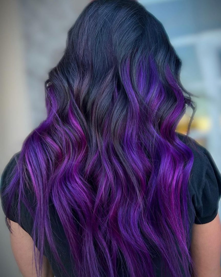 Mesmerizing Midnight Purple Hair Styles Will Be All The Rage This Year