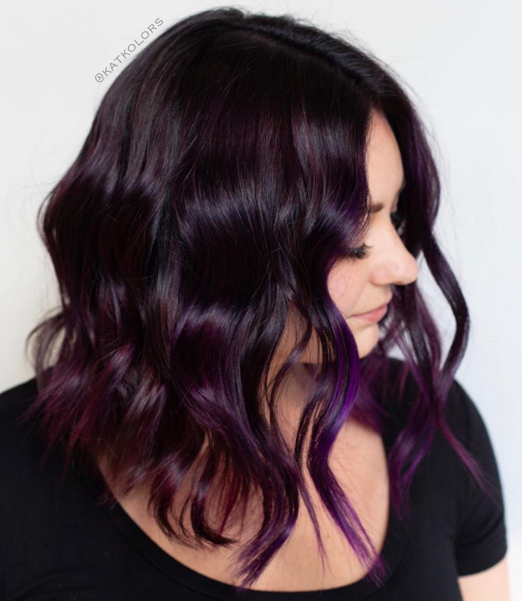 Mesmerizing Midnight Purple Hair Styles Will Be All The Rage This Year