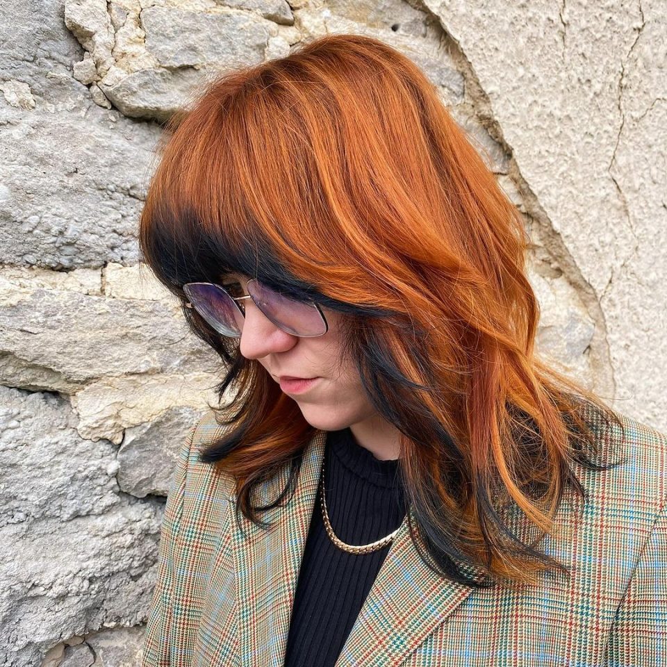 22 Dyed Wolf Cuts To Add A Pop Of Color To Your Style