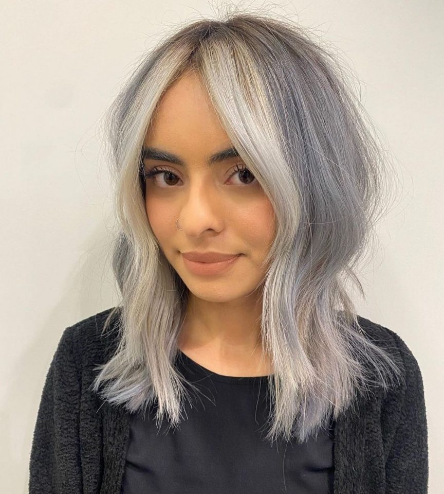 Silver Hair Color Is Blowing Up Again And Here's How To Wear It