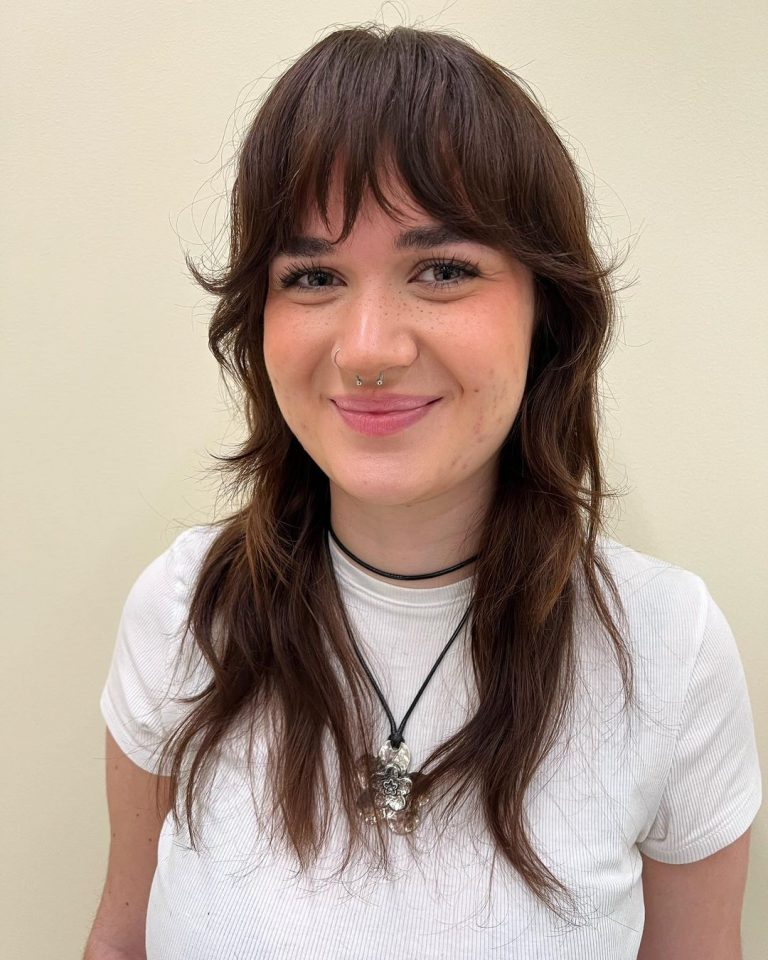 20 Ways To Wear A Bold And Beautiful Wolf Cut With Bangs