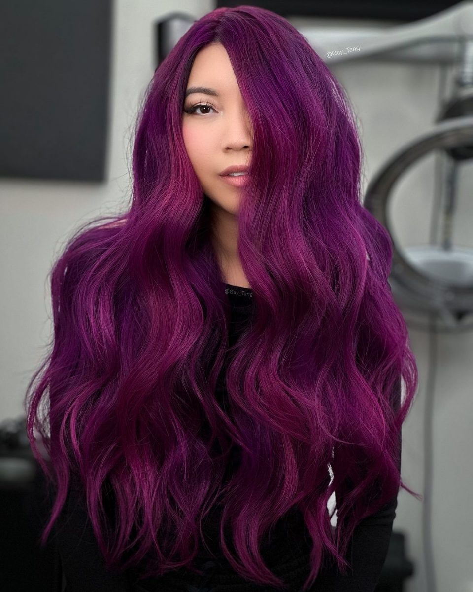 Mesmerizing Midnight Purple Hair Styles Will Be All The Rage This Year