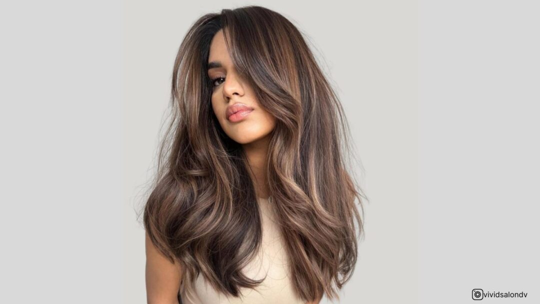 Heavy Highlights On Dark Hair Are The Bold Way To Go Brighter