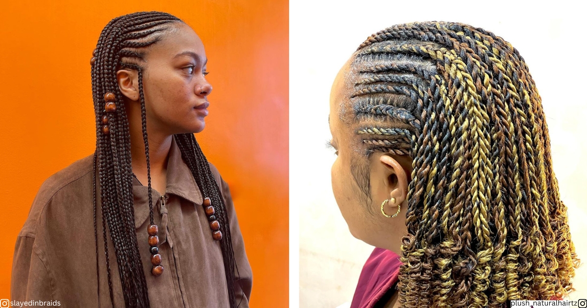 Half Cornrows Half Box Braids Are The Most Dominant Style In 2024