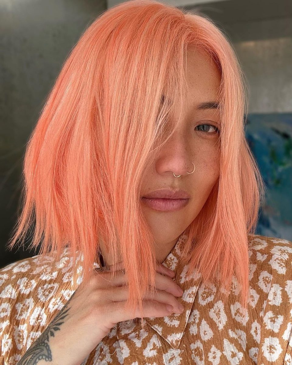 Peach Hair Is The Coolest Color Trend Of 2025
