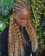 16 Half Cornrows Half Curly Weave Ideas For The Boldest Look