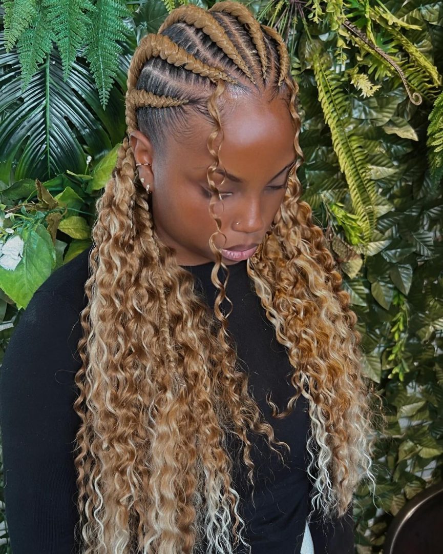 16 Half Cornrows Half Curly Weave Ideas For The Boldest Look