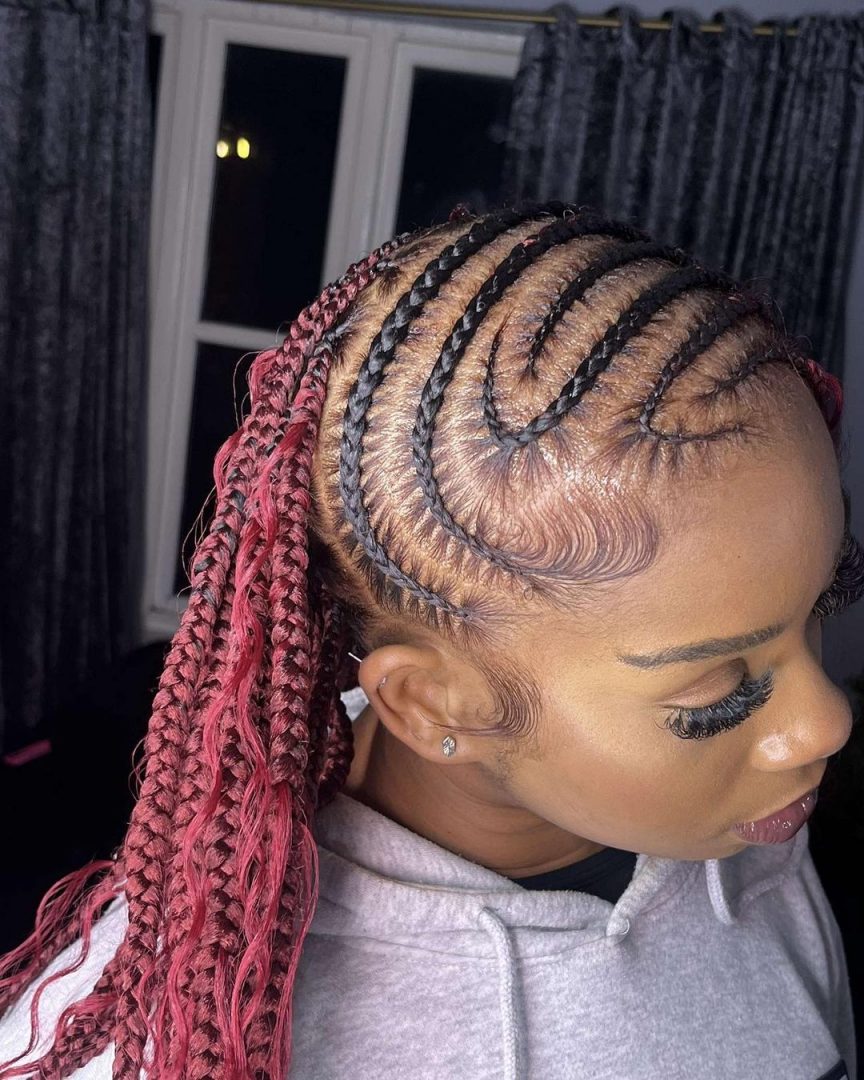 16 Half Cornrows Half Curly Weave Ideas For The Boldest Look