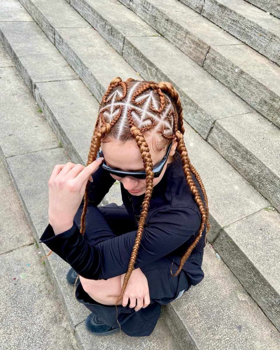Half Cornrows Half Box Braids Are The Most Dominant Style In 2024